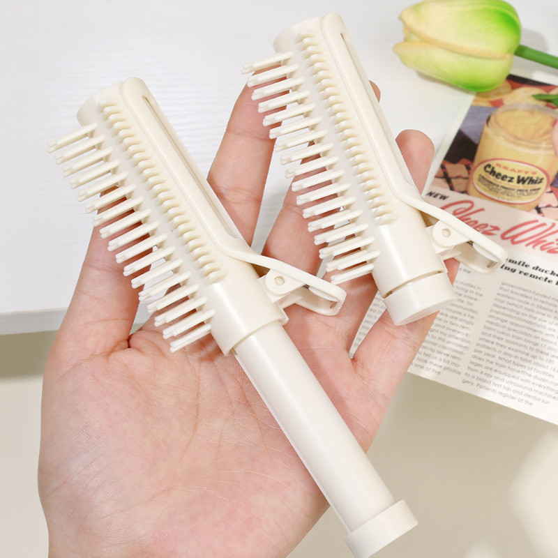 Retractable Natural Fluffy Hair Clip - High Skull Top Comb - Women Hair ...