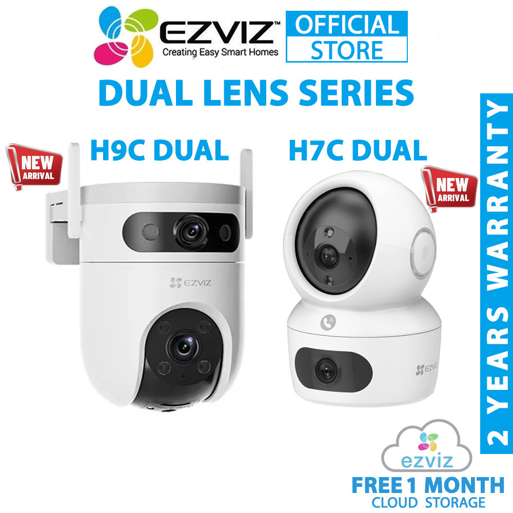 Ezviz H7C Dual H9C Dual Lens Series Pan/Tilt Two Way Talk 3MP 4MP 5MP Color Night Vision C8PF ...