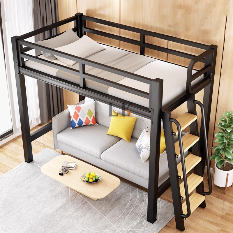 Bed Frame Loft Space-saving Bed Frame Person Duplex Split-level Hammock ...