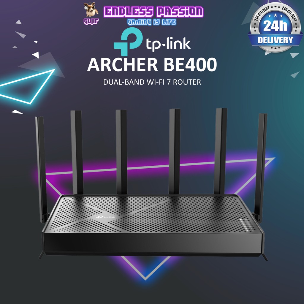 TP Link Archer BE400 BE6500 Dual-Band Wi-Fi 7 Router | Shopee Singapore