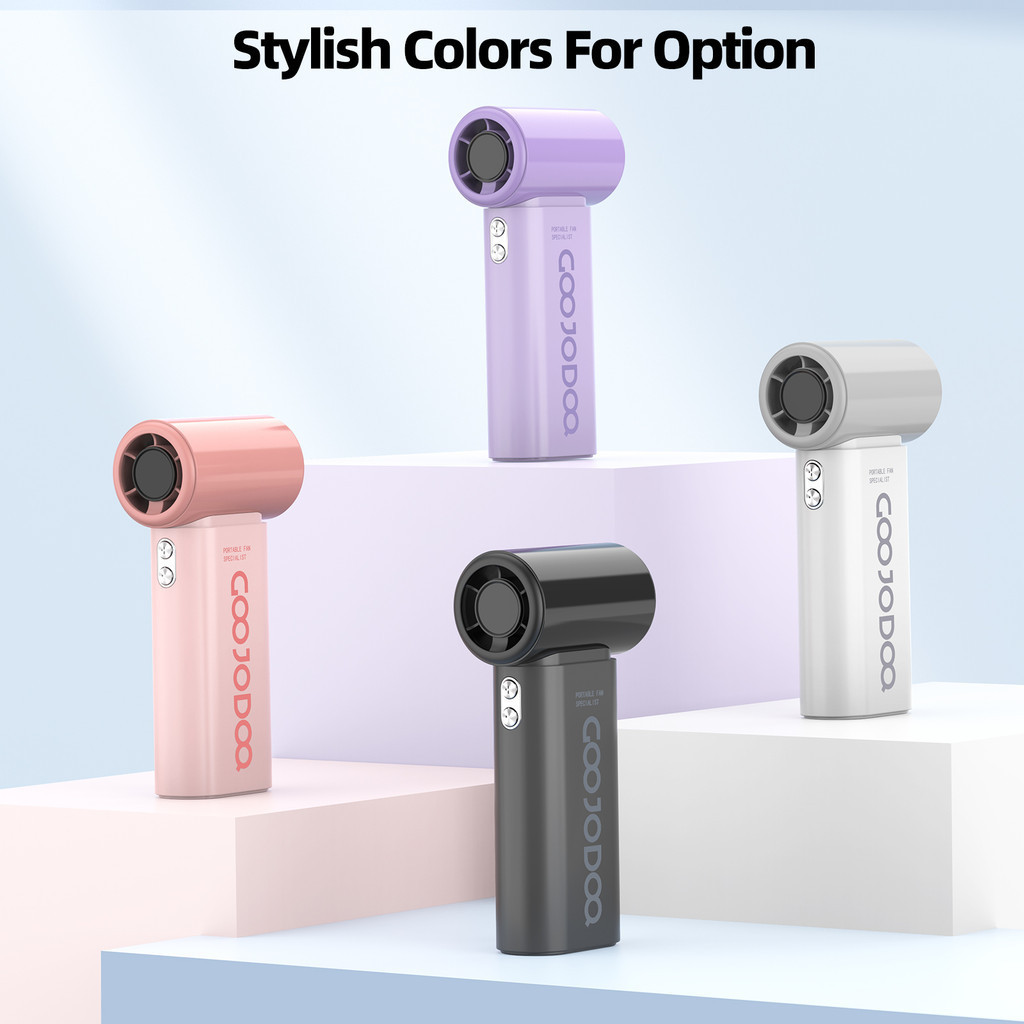 GOOJODOQ Mini Handheld Fan Portable Travel High-speed Turbo Jet Fans ...
