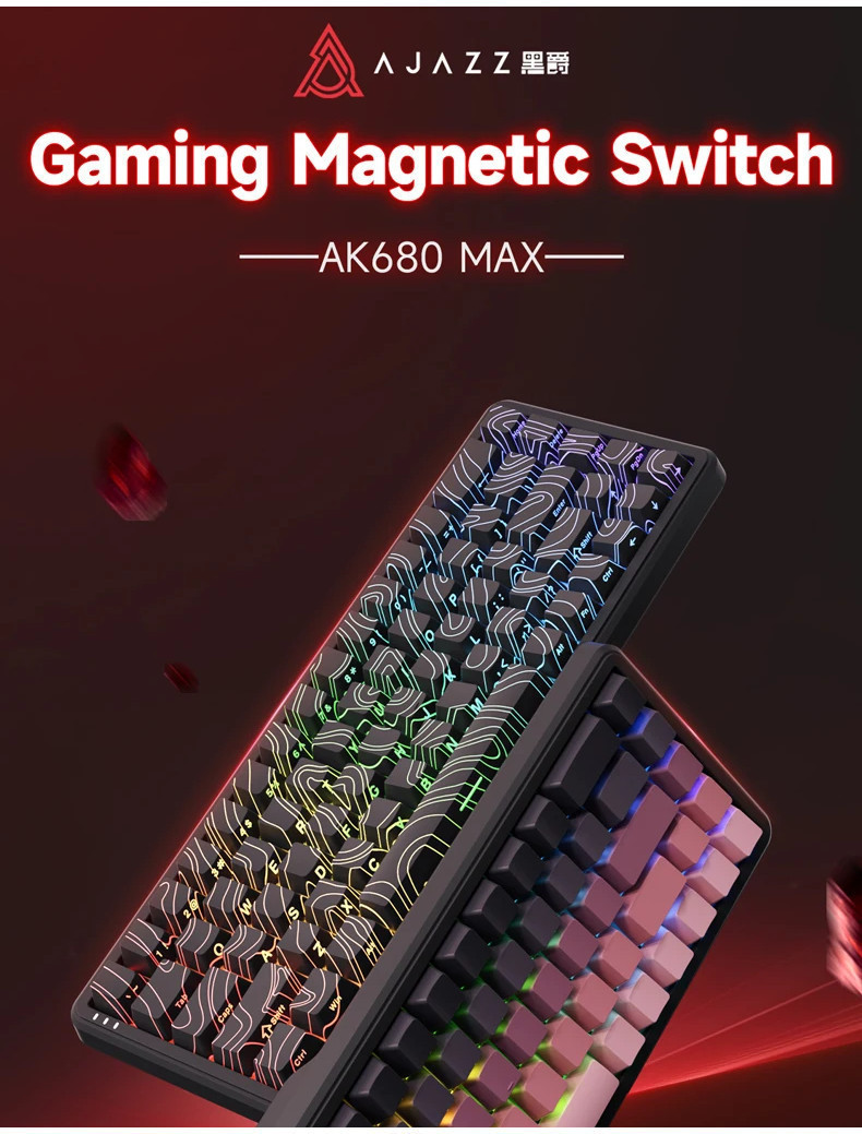 AJAZZ AK680 Max Wired Wireless Mechanical keyboard Rapid Trigger ...