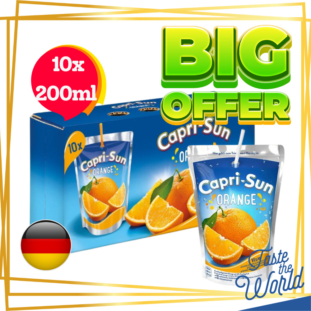 CAPRI - SUN FRUIT DRINK ORANGE JUICE (10 X 200ML) | Shopee Singapore