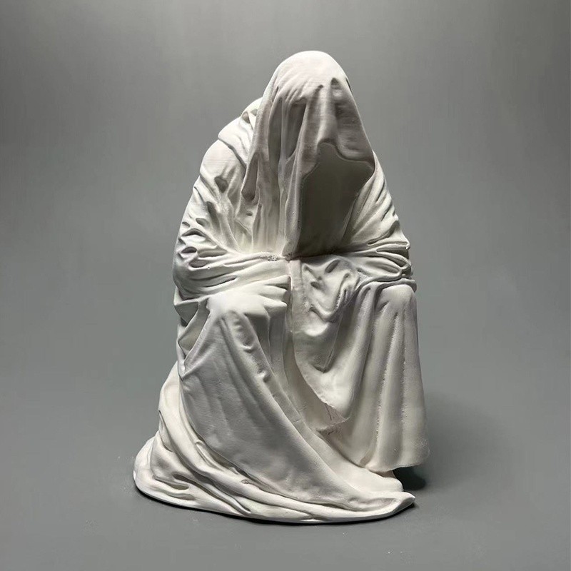 Figures Wizard S Ghost Death Robe Desktop Creative Gypsum Sculpture ...