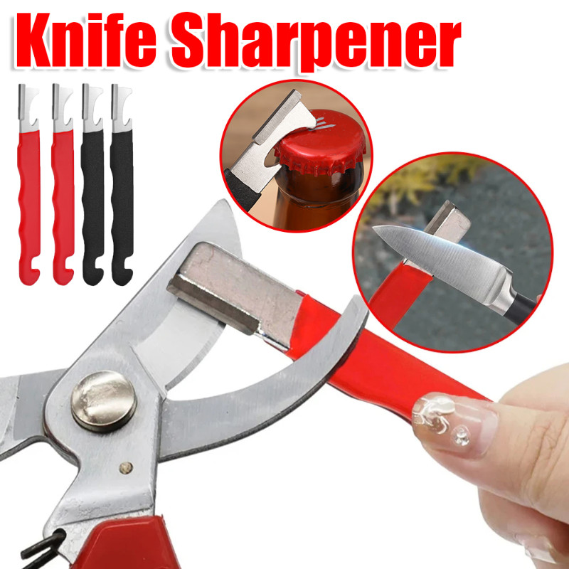 3 in 1 Portable Handheld Knife Sharpener - Long Handle Mini Knife ...