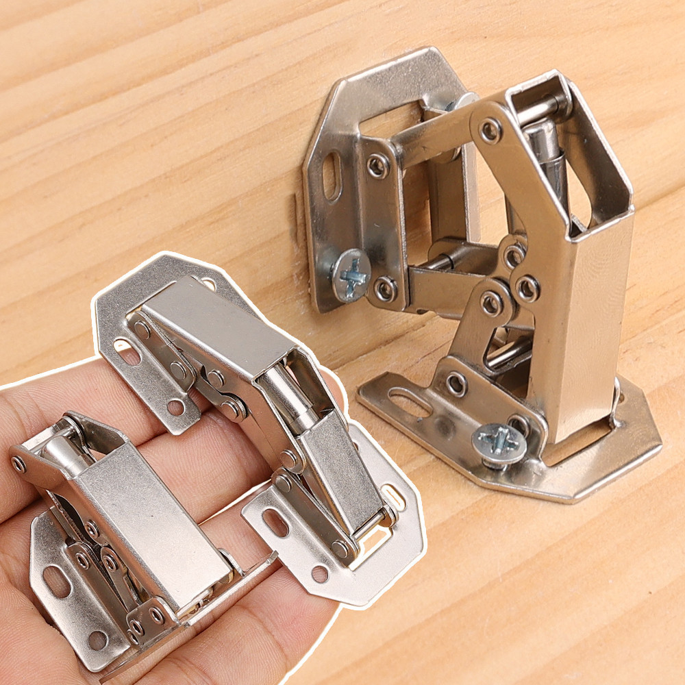 90 Degree Cabinet Hinge No-Drilling Hole Cupboard Door Hydraulic Hinges ...