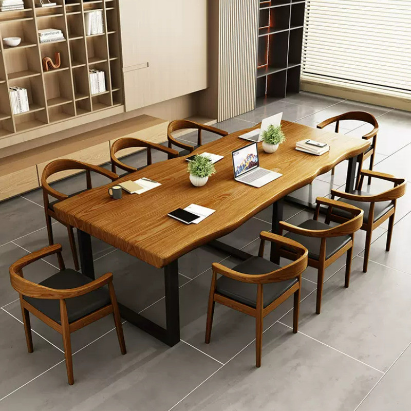 Solid Wood Loft Conference Table Desk Organiser Computer Table Standing ...