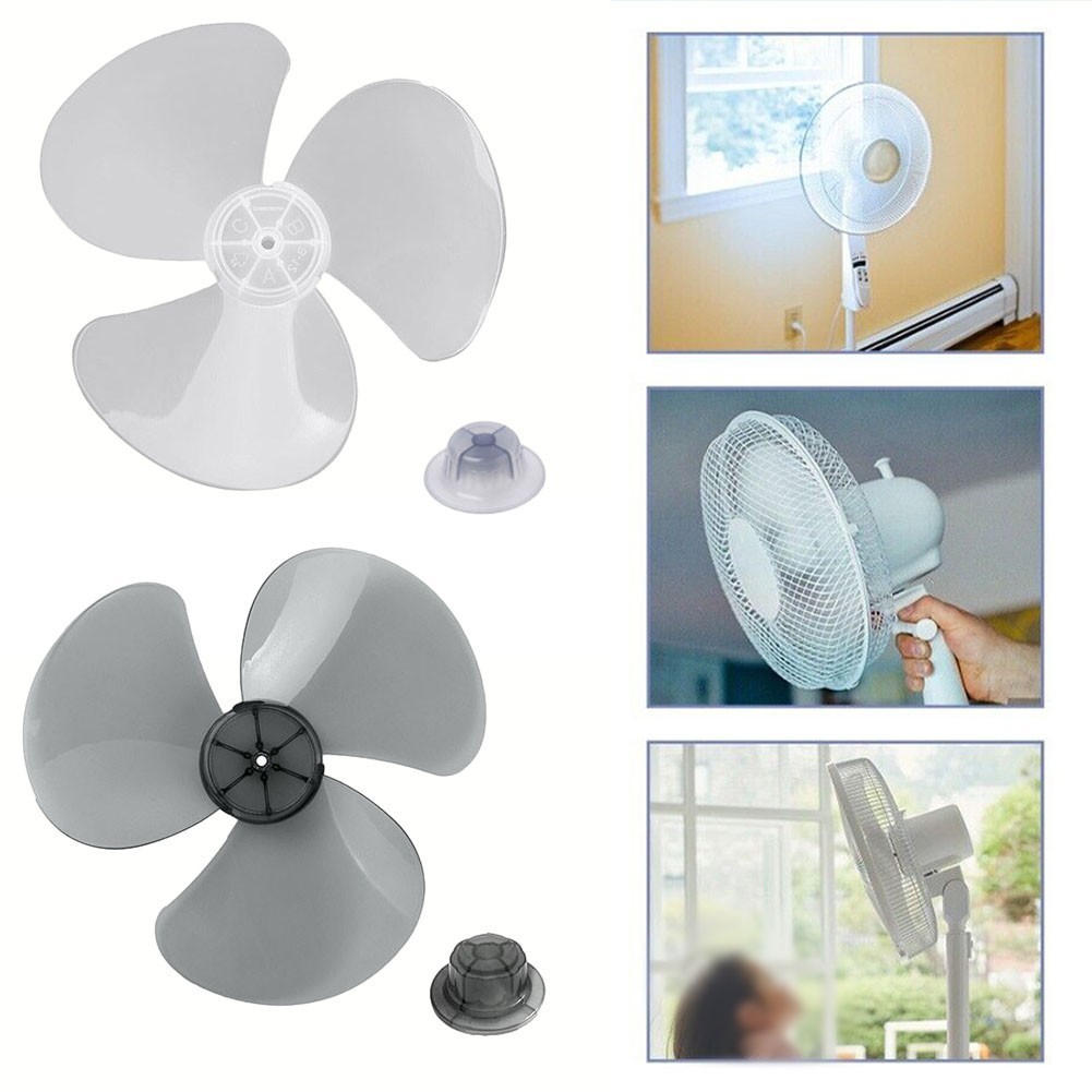 ⭐FEELING⭐ 16" Plastic Fan Blade 3 Leaves for Standing Pedestal Floor ...