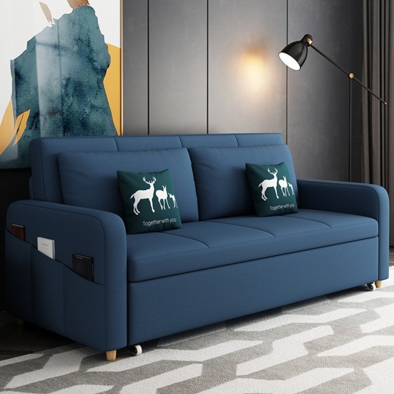 Sofa Bed Foldable Bed Latex Seat Multifunctional Sofa Extendable Single ...