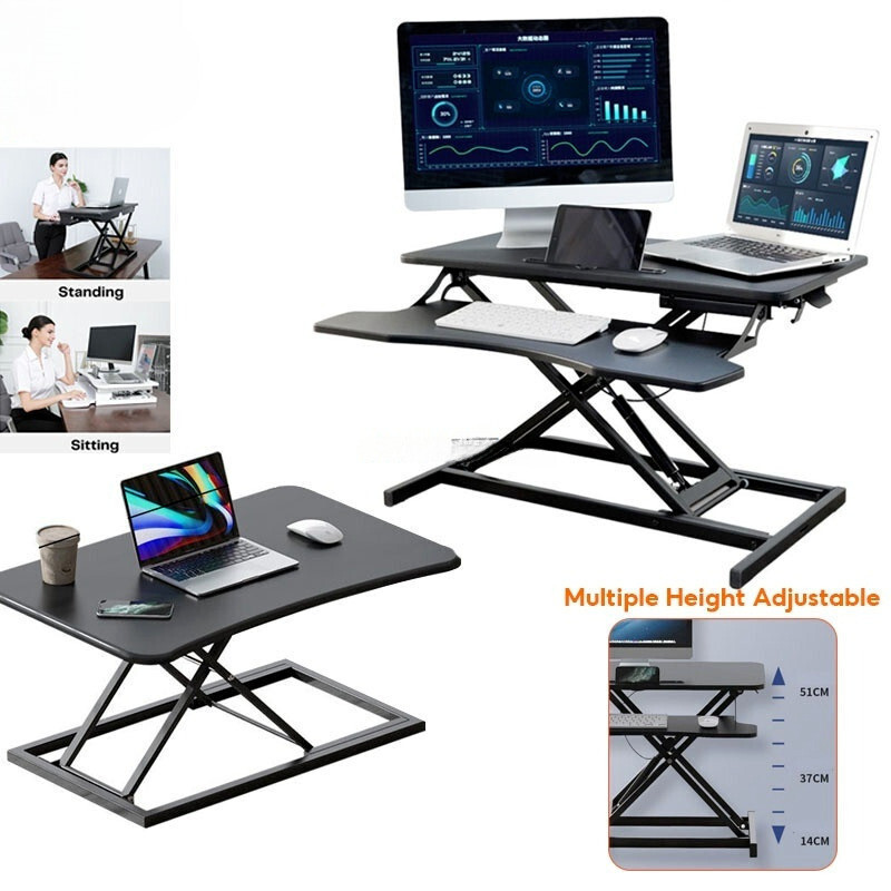 Desk Standing Lifting Converter Ergonomic Twotier Height Adjustable Sit ...