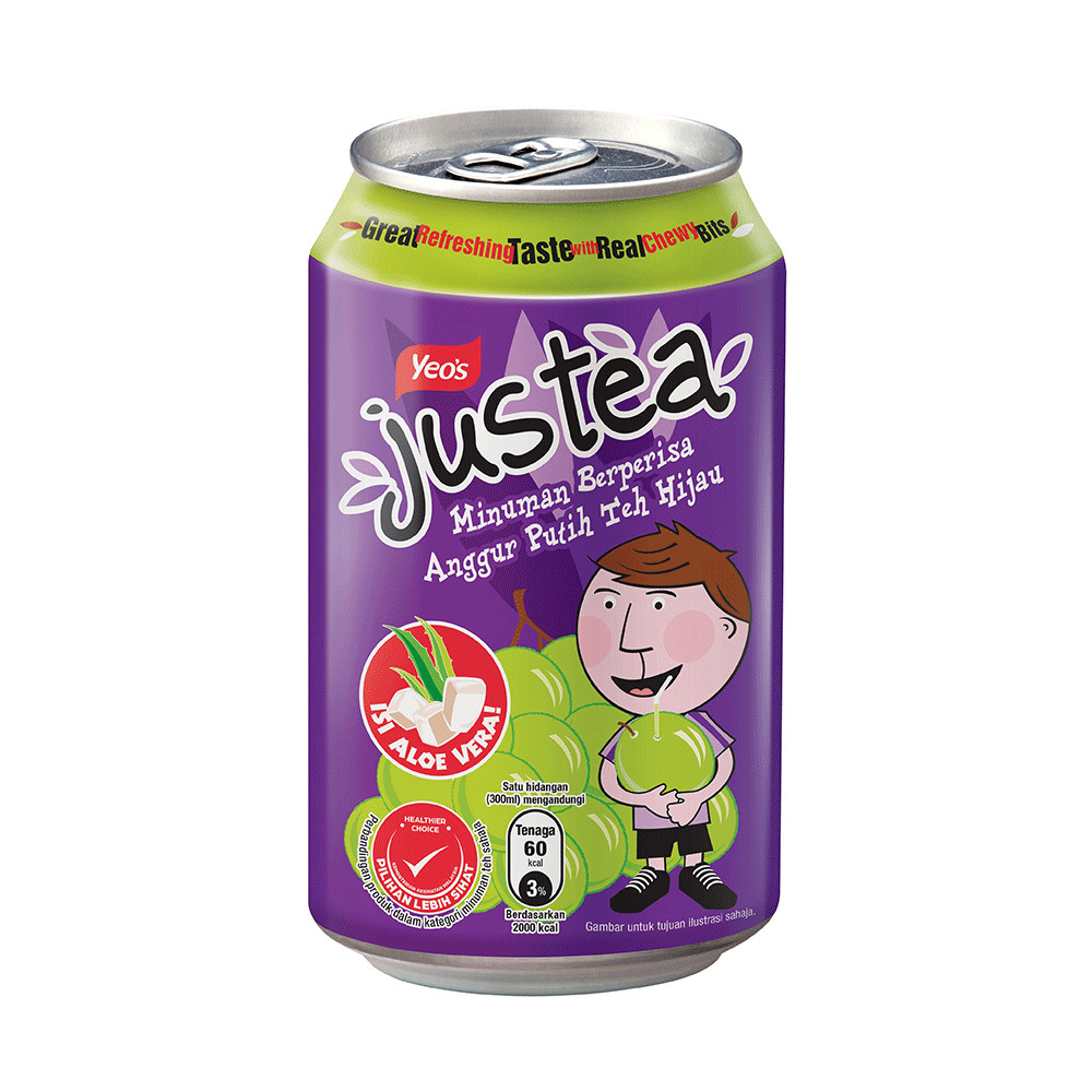 YEO'S JusTea Whitegrape 300ML X 24 (CAN) | Shopee Singapore