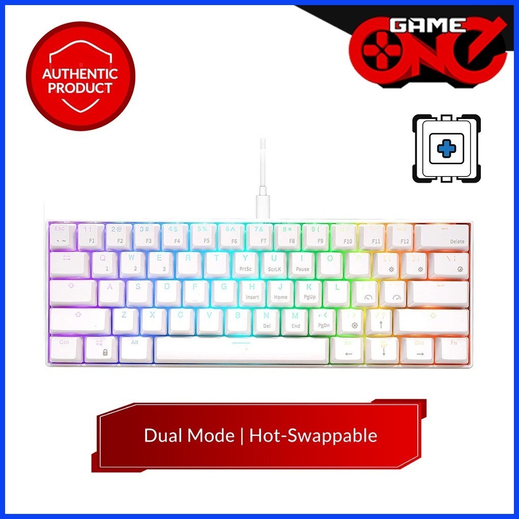 RK Royal Kludge RK61 Dual-Mode RGB 60% Compact 61-Keys Mechanical ...