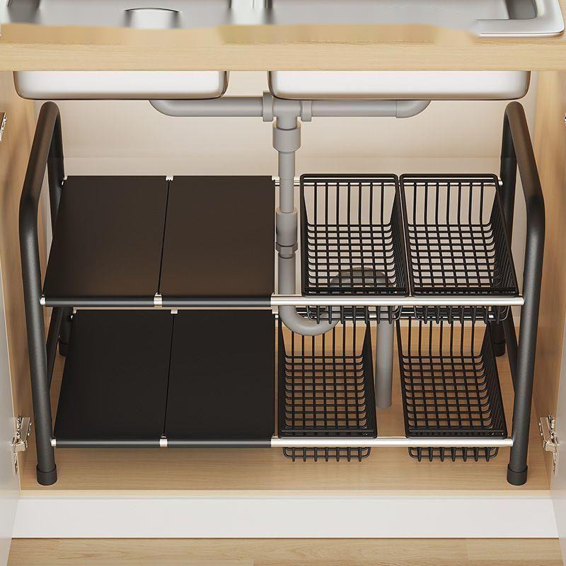 Under Sink Storage Rack Kitchen Cabinet Multi-layer Floor-standing ...