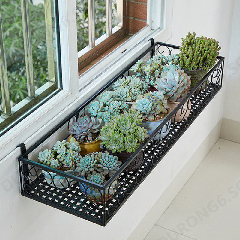 Plant Rack Window Sill Storage Rack Window Edge Hanging Flower Rack ...