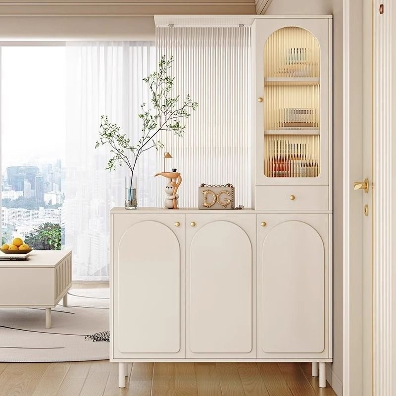 TTCC Shoe Cabinet Entry Front Door Entryway Cabinet One Solid Wooden ...