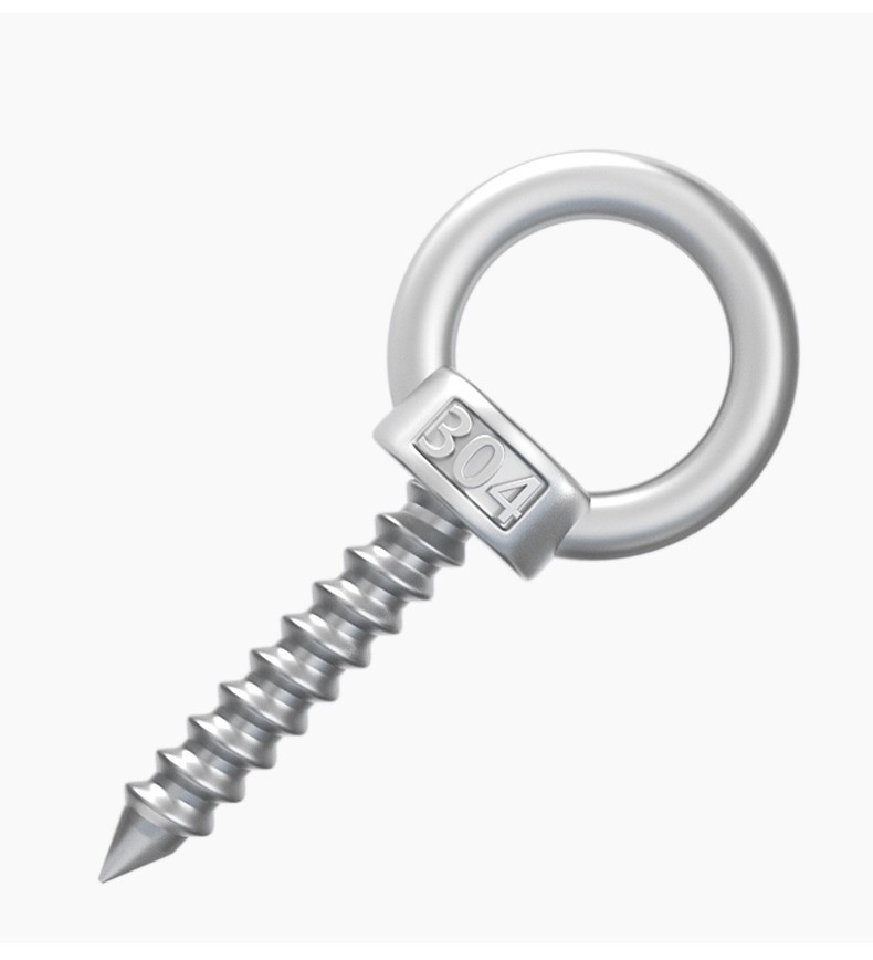 [XNY] 304 Stainless Steel Ring Screw Ring Ring Hook Self-Drilling Sheep ...