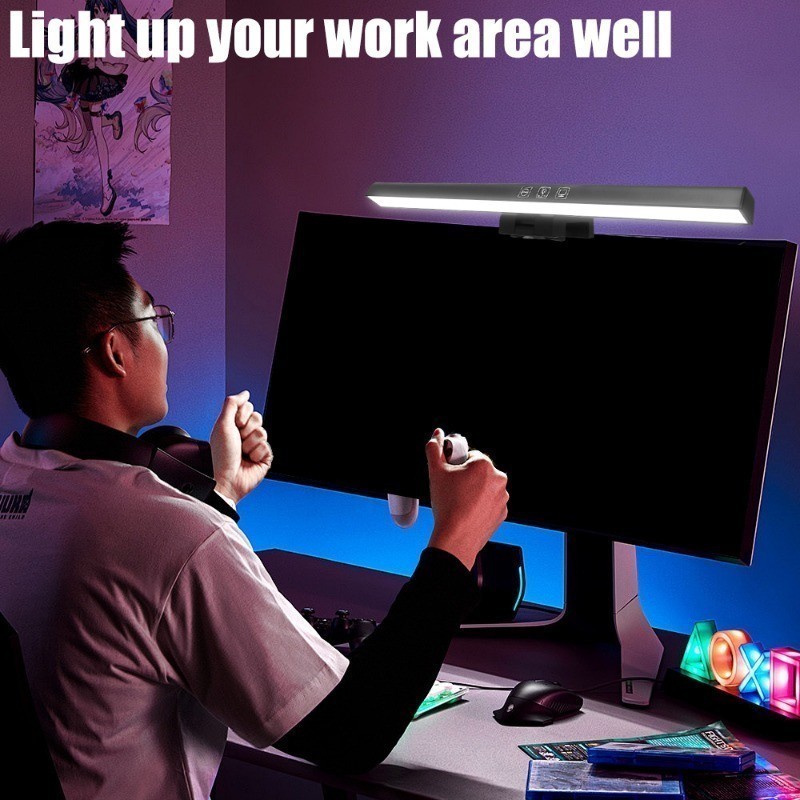 Led Screen Hanging Light - Eye-Care, Adjustable - Computer PC Monitor ...