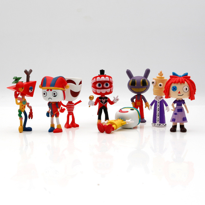 8pcs/Set The Amazing Digital Circus Figure Toy Pomni Jax Kinger Action ...