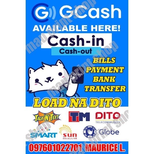 GCASH WITH NAME & NO. EDITABLE | Shopee Singapore