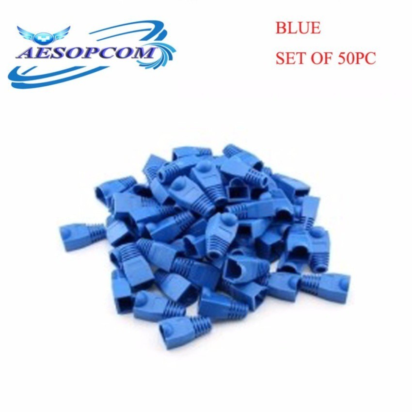 RJ45 RUBBER BOOTS BLUE SET OF 50PC(BLUE) | Shopee Singapore