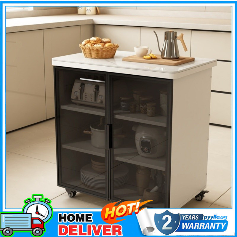 Kitchen Cabinet Storage Cabinet Kitchen Cutting Table Multifunctional ...