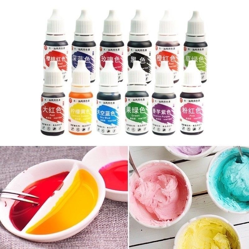 6pcs/set Natural Ink Cake Food Coloring Ingredients Cake Accessories ...