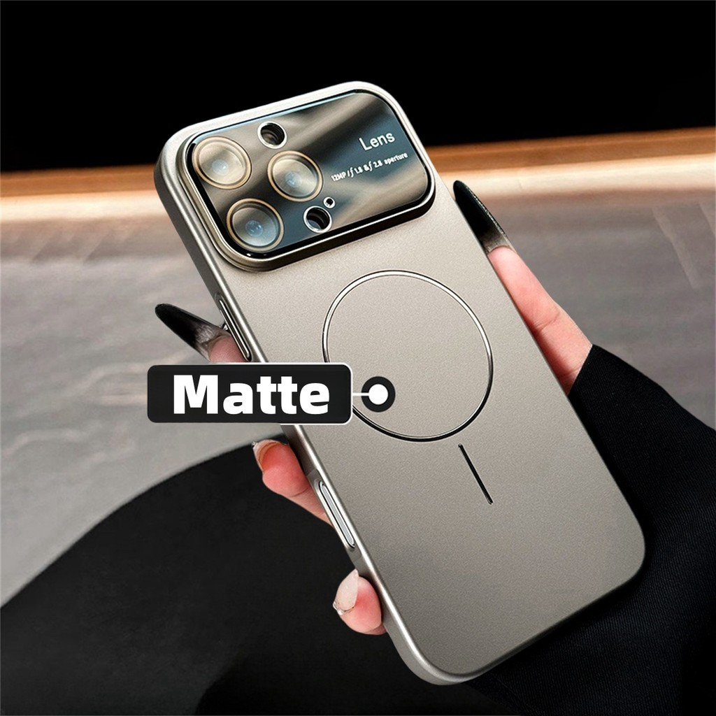 Casing titanium gray luxury matte shockproof phone case for iPhone 16 ...