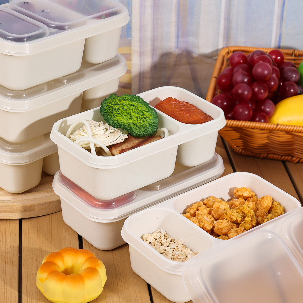 Portable Dual Grids Vegetable Fruit Sorting Picnic Box - Kitchen Food ...