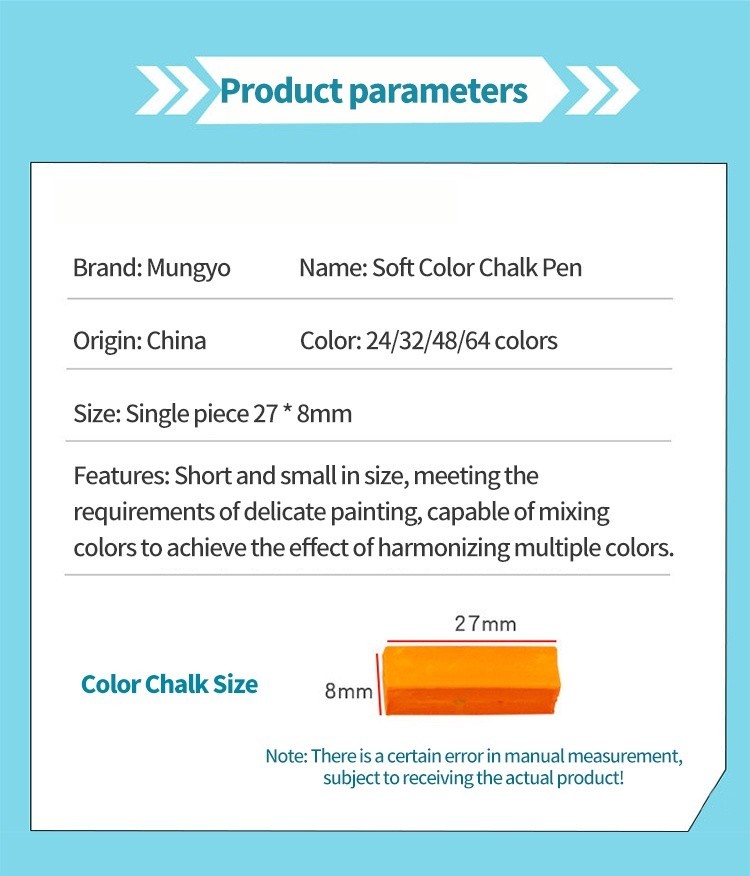 Angel Mark 24/32/48/64Colors Soft Oil Pastels/Chalks/Sticks/Crayons for ...