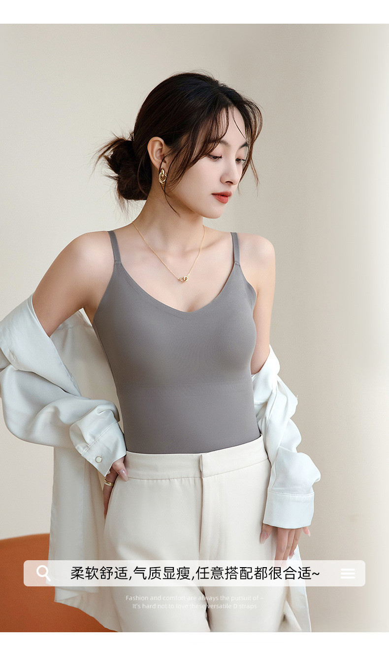 New Hot-selling Bra One With Chest Pad No Running Cup Seamless Inner ...