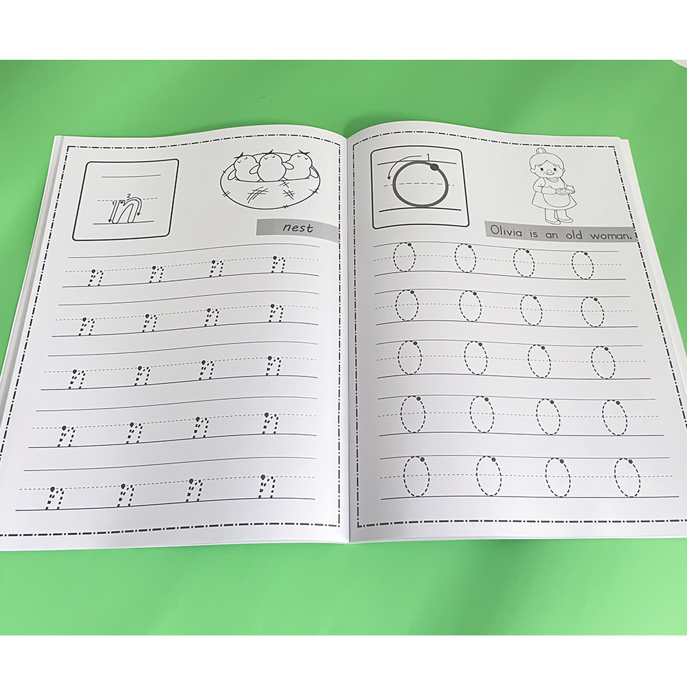Kids Tracing Book Alphabet Number Set Handwriting Practice Workbook ABC ...