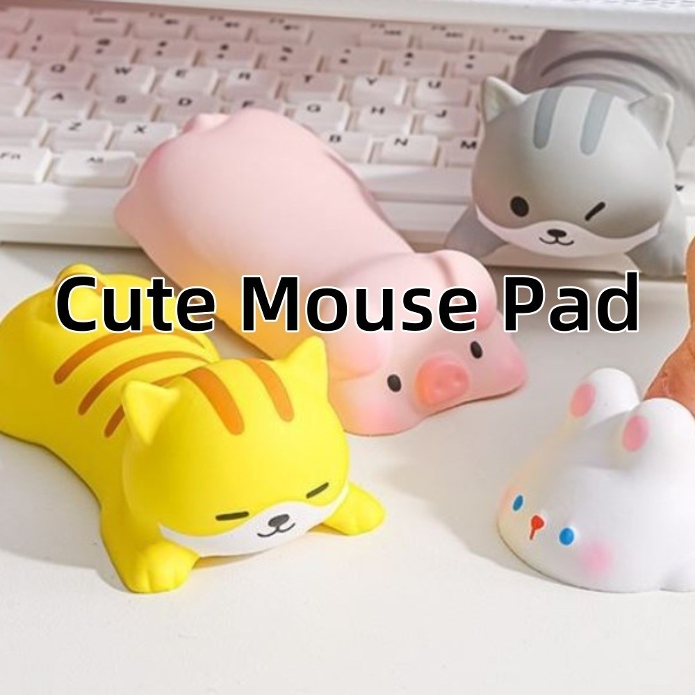 Cartoon Cute Mouse Pad Keyboard Wrist Rest Decompression Pad Waterproof ...