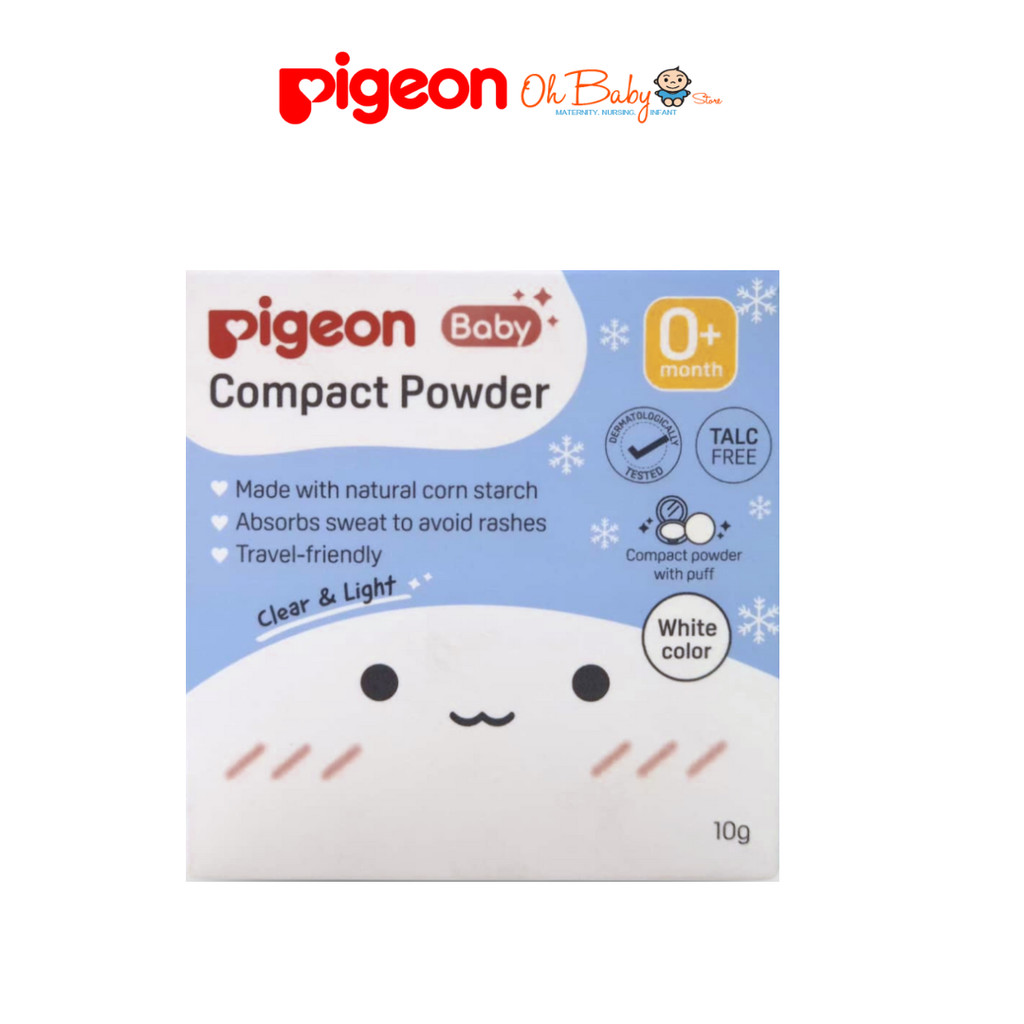 Pigeon Baby Compact Powder - Natural Cornstarch (10g) | Shopee Singapore