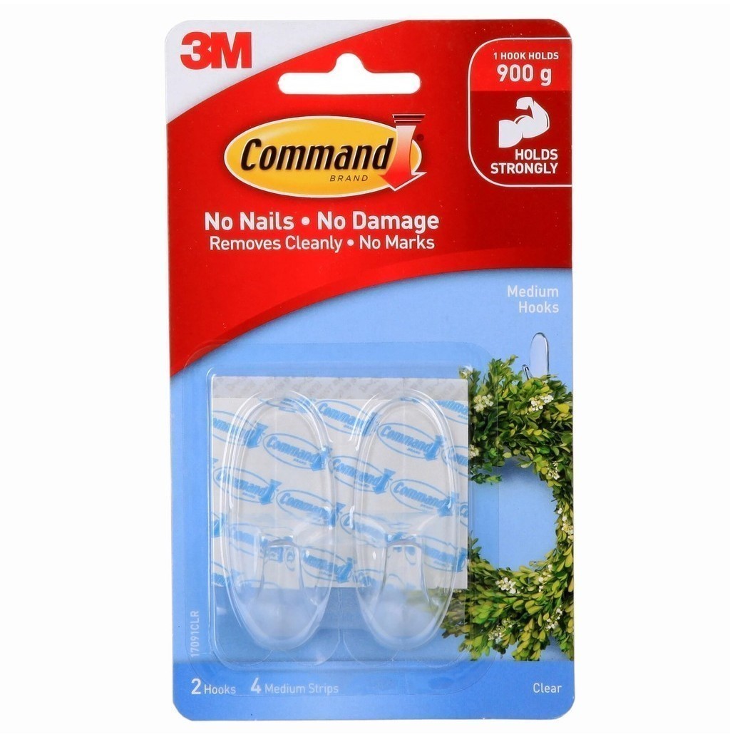 3M Command Decorating Clips Damage-Free Hanging Clear clips mini ...