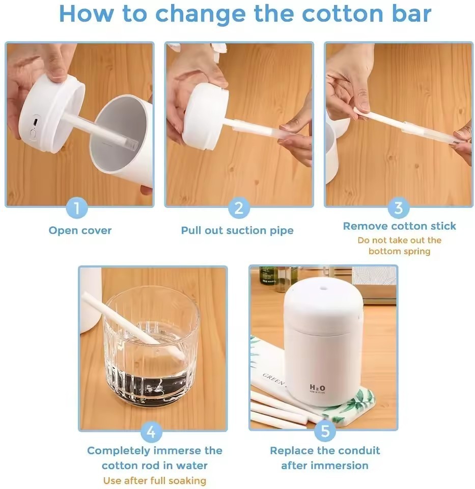 Humidifier Filter Swab Cotton Sponge Stick - Aromatherapy Machine ...