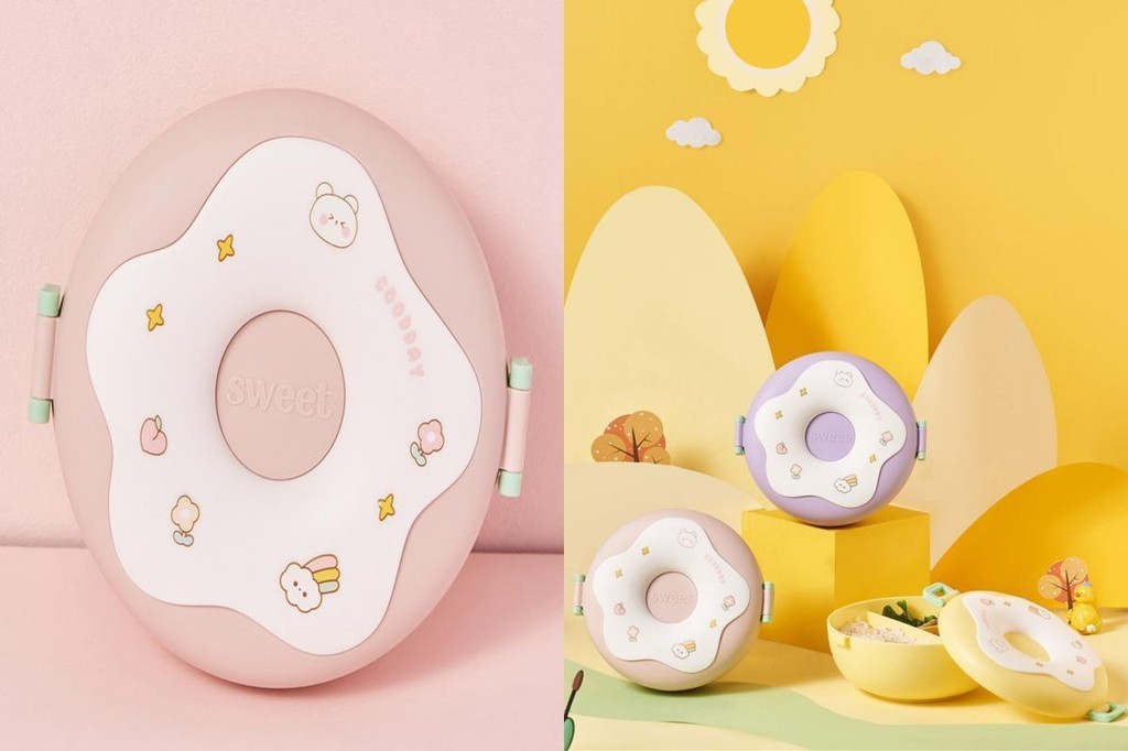 Cute Cartoon Donut Lunch Box Unique Lunch Box for Donut Lovers Adorable ...