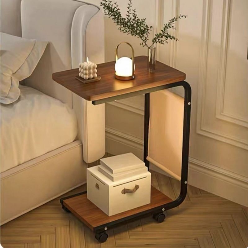 Side Table, Small Tea Table, Movable Living Room, Sofa, Corner, Pulley ...