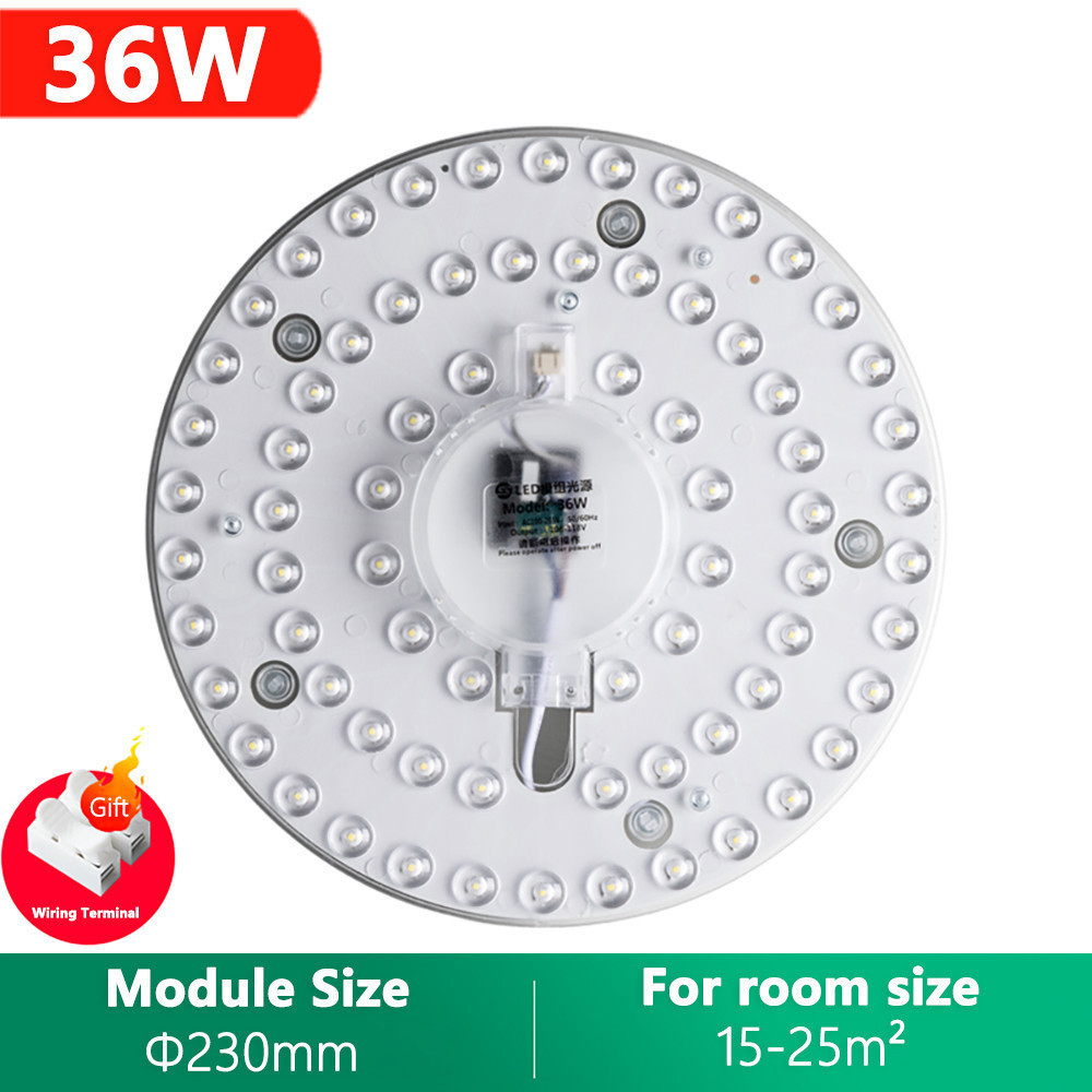Ceiling Light LED Module 220V-240V Round LED Panel Light 12W 18W 24W ...