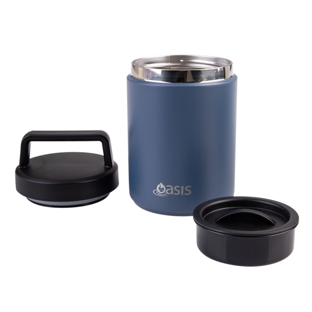Oasis Stainless Steel Insulated Dual Compartment Food Flask with Handle ...