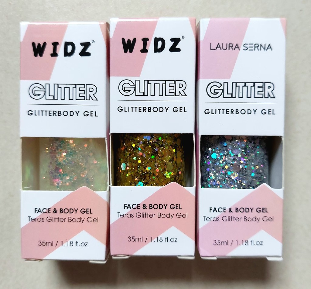 SG Stock 1/3pcs Body Glitter Gel Set Hair Face Highlighter Sparkling ...