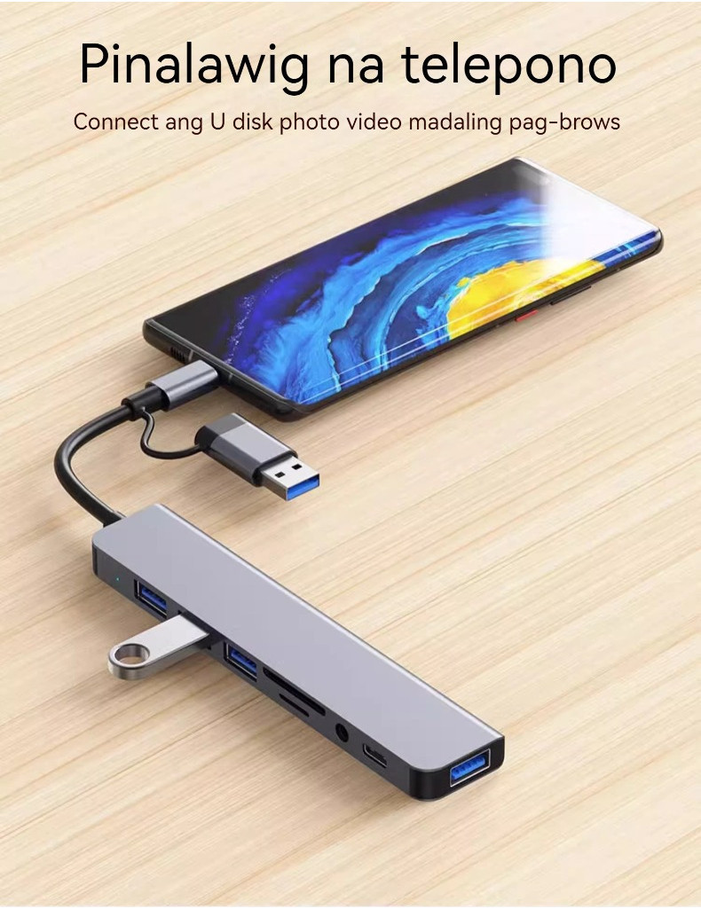 NEW USB C HUB Type-C To USB Adapter Multiple USB 3.0 HUB Docking ...