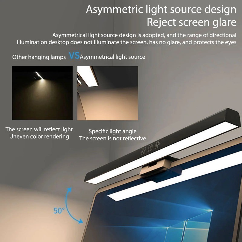 Led Screen Hanging Light - Eye-Care, Adjustable - Computer PC Monitor ...
