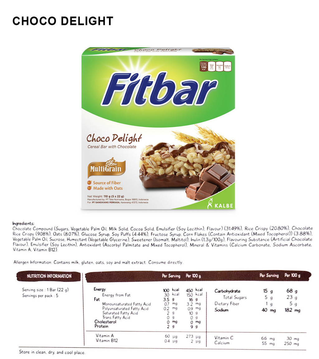 EXP 05/2026 FITBAR Healthy Snack Low Calorie Multigrain Cereal bar ...