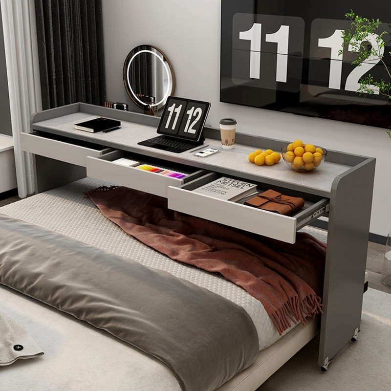 Cross Bed Table Movable Bed Desk Rock Board Computer Desk Home Office ...