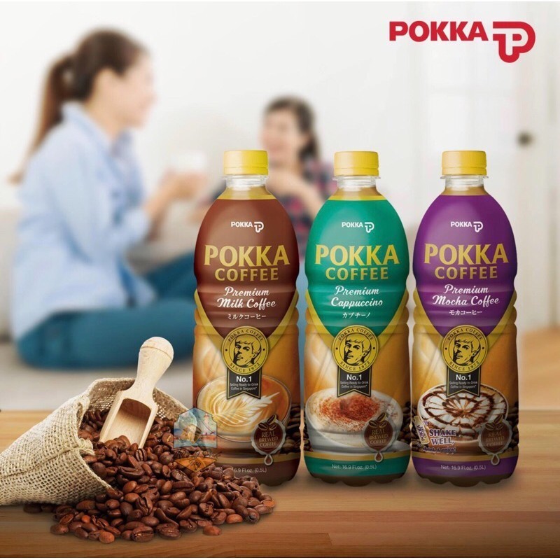 POKKA Premium Cappuccino 500ML X 24 (BOTTLE) | Shopee Singapore