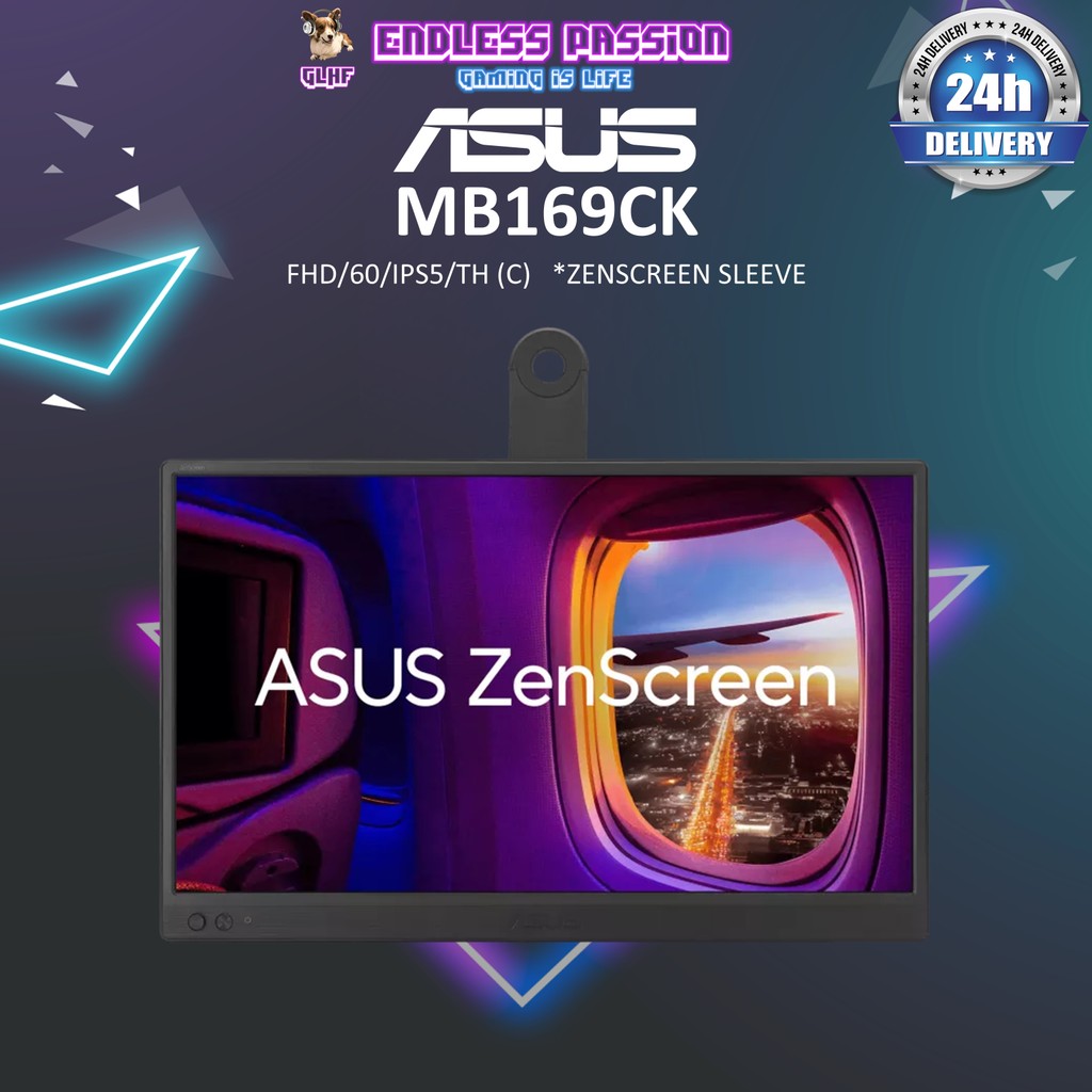 ASUS ZenScreen MB169CK Portable USB Monitor - 16 inch FHD IPS Dual USB ...