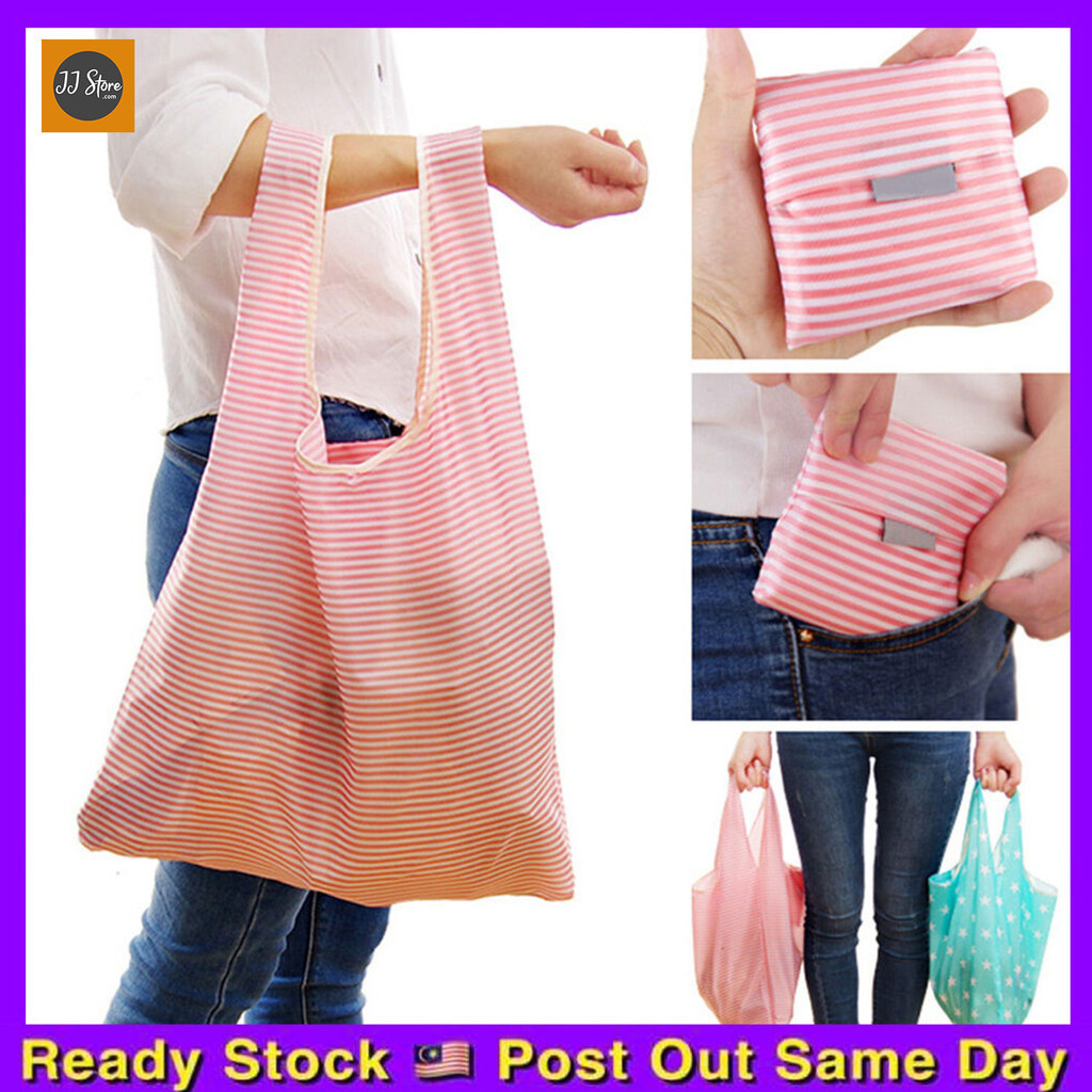 Foldable Recycle Bag Waterproof Storage Pouch Reusable Grocery Bag ...