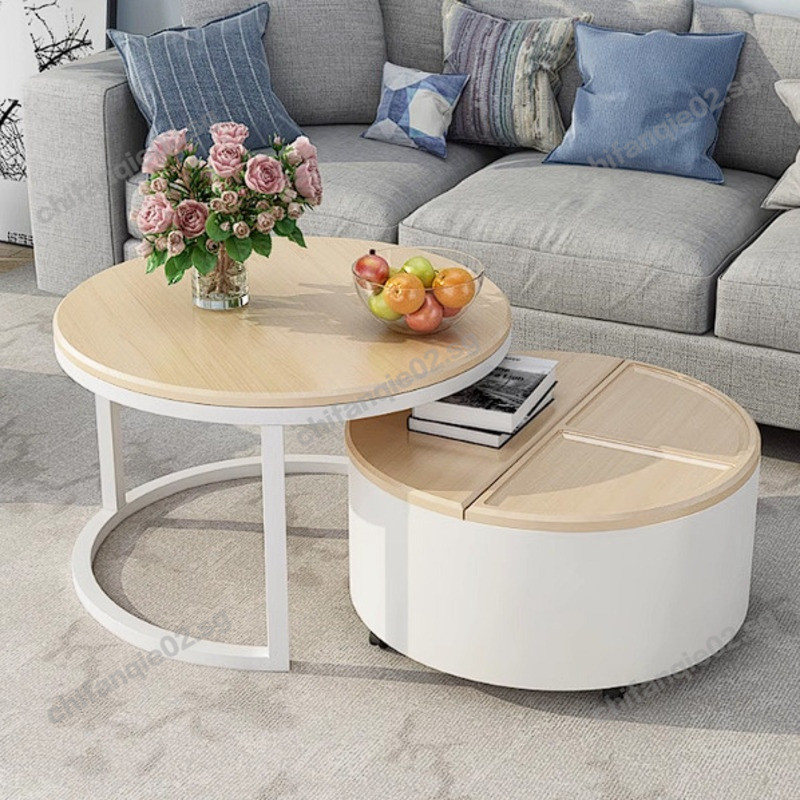 Nordic Luxury Coffee Table Modern Simple Glass Coffee Table Living Room ...