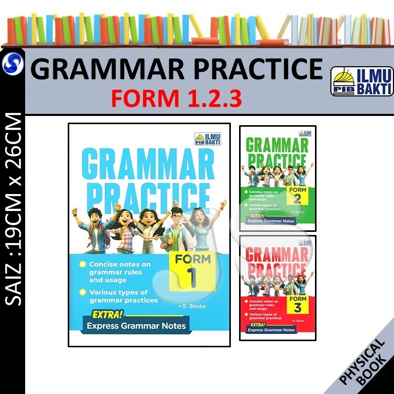 Grammar PRACTICE FORM 1 2 3 | Grammar PRACTICE PT3 KSSM PRACTICE BOOKS ...