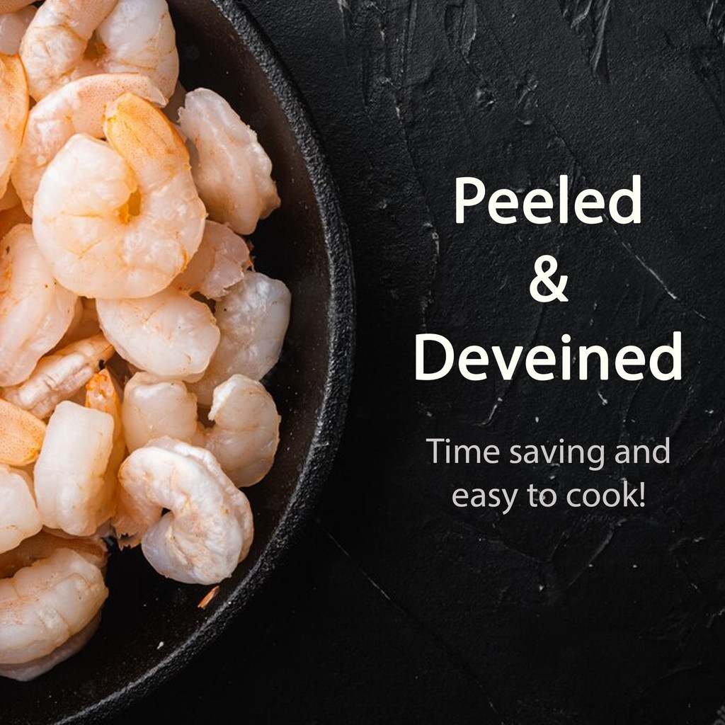 [UNICOFOODS] Vannamei prawn meat PND 91/120 (1kg+-) | 虾仁 | Shopee Singapore